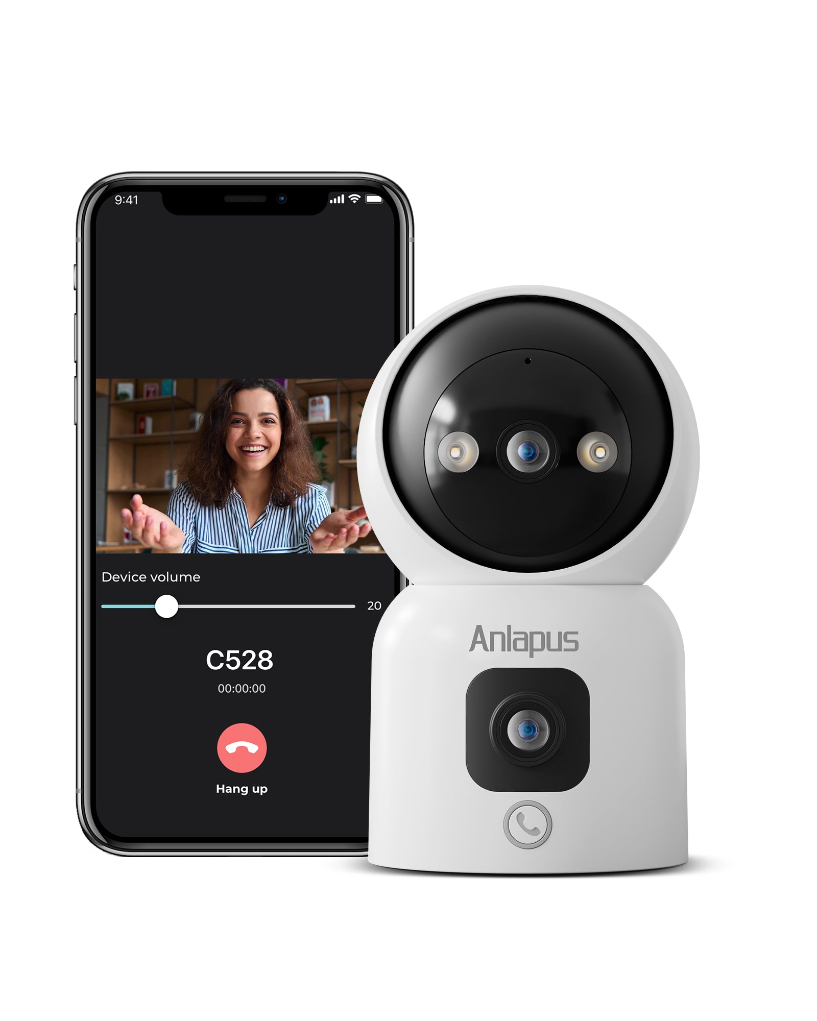 Anlapus C528 4MP Dual Lens(2MP+2MP) Indoor Security Camera